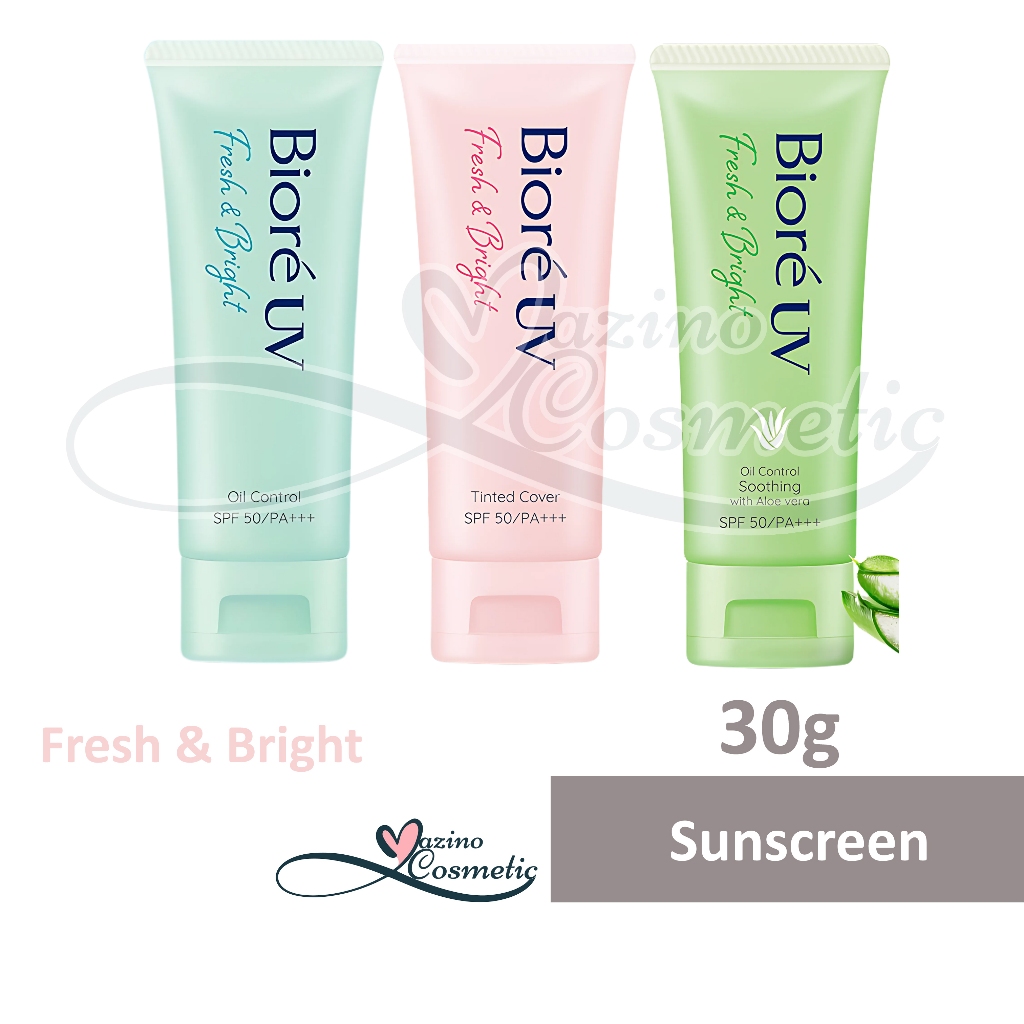Jual Biore UV Fresh & Bright Oil Control Matte | Instant Cover Sunscreen SPF 50+ PA+++ 30g ...