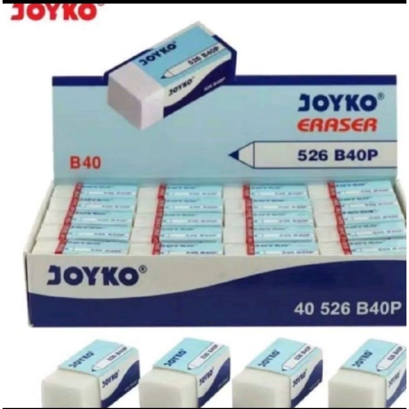 Jual PENGHAPUS PENSIL PUTIH ISI 40 PCS JOYKO | Shopee Indonesia