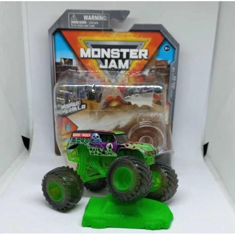Jual spin master monster jam grave digger loose diecast 1/64 not hot ...