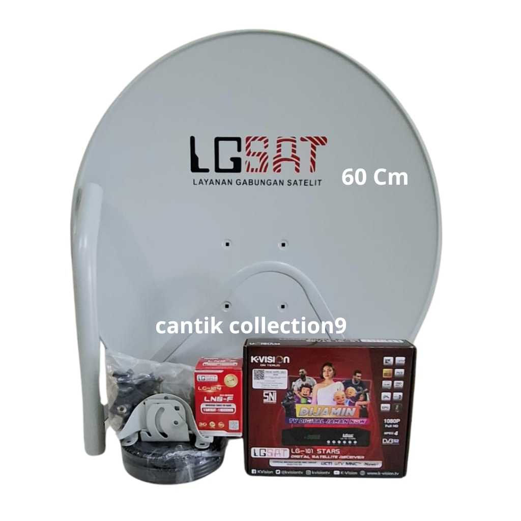 Jual Parabola Mini Lgsat 60 Cm Full Set Lengkap Receiver Lgsat Stars ...
