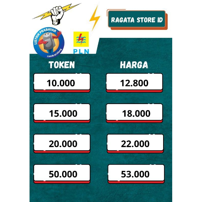 Jual Token Listrik Termurah,Listrik Prabayar,Token PLN,Promo Token Listrik | Shopee Indonesia