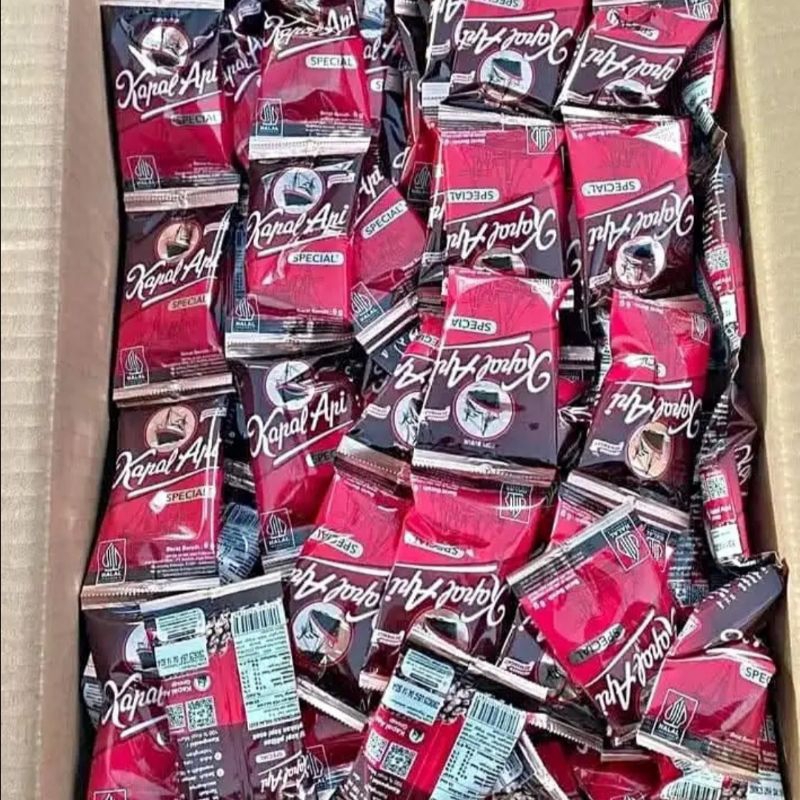 Jual Kopi Kapal Api Spesial 6 gr || jadi isi 220 bungkus / 1 karton || Asli || Tanpa Gula || 1 ...