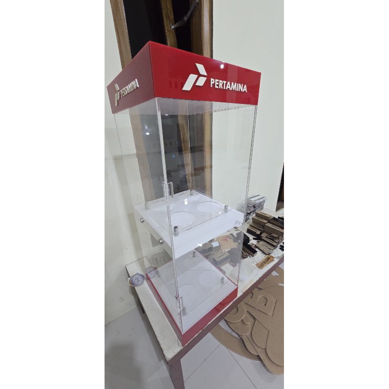 Jual RAK DISPLAY SAMPLE SPBU PERTAMINA | Shopee Indonesia