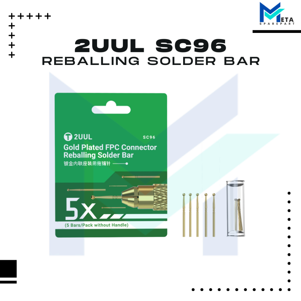 Jual 2UUL SC96 GOLD PLATED FPC CONNECTOR REBALLING SOLDER BAR / TANPA ...