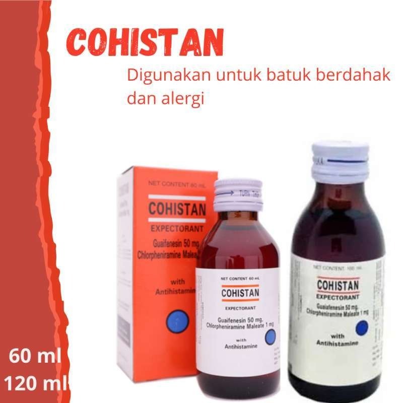 Jual COHISTAN SYR BATUK - EKSPEKTORAN - UKURAN 60 ML DAN 100 ML ...