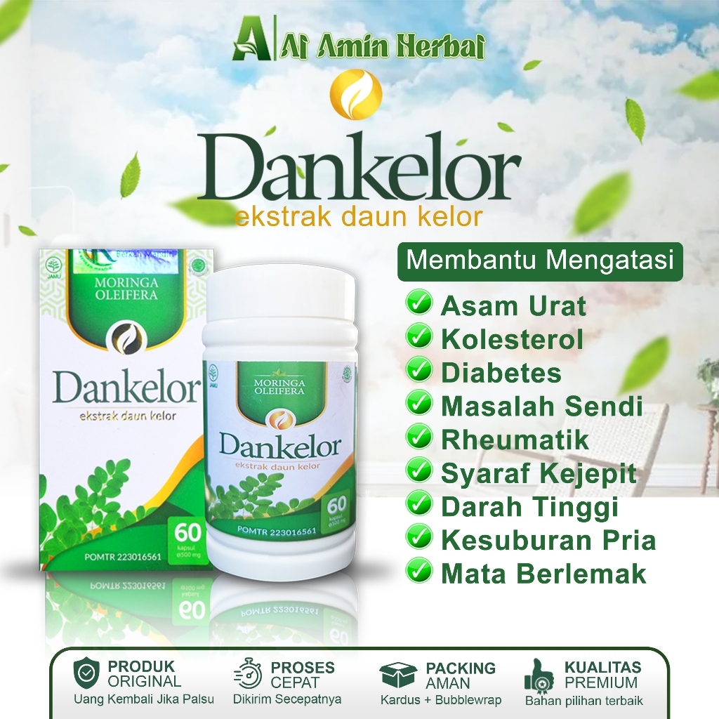 Jual Dankelor original kapsul ekstrak daun kelor original multikhasiat ...