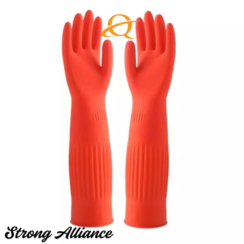 Jual Sarung Tangan Karet Hand Gloves merek stong alliance Merah 39cm ...