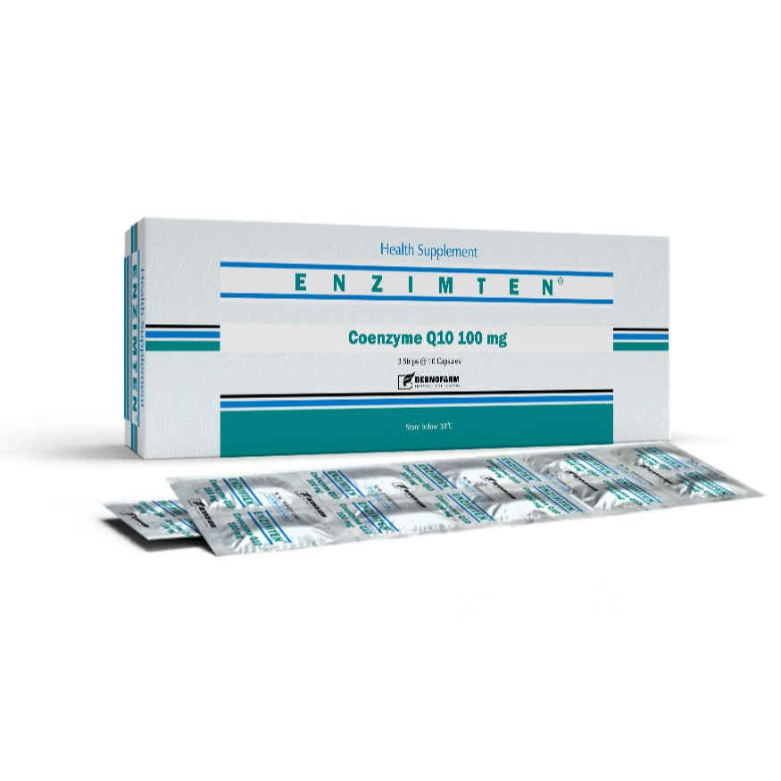 Jual Enzimten 30's Kapsul Bernofarm / Coenzyme Q10 100 mg | Shopee ...