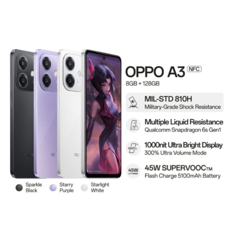 Jual HP OPPO A3 8/128 GB - OPPO A3 RAM 8GB ROM 128GB GARANSI RESMI ...