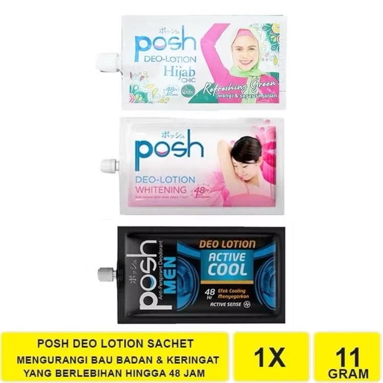 Jual POSH Deo Lotion Sachet | Deodorant 11g | Deodoran Ketiak Whitening ...