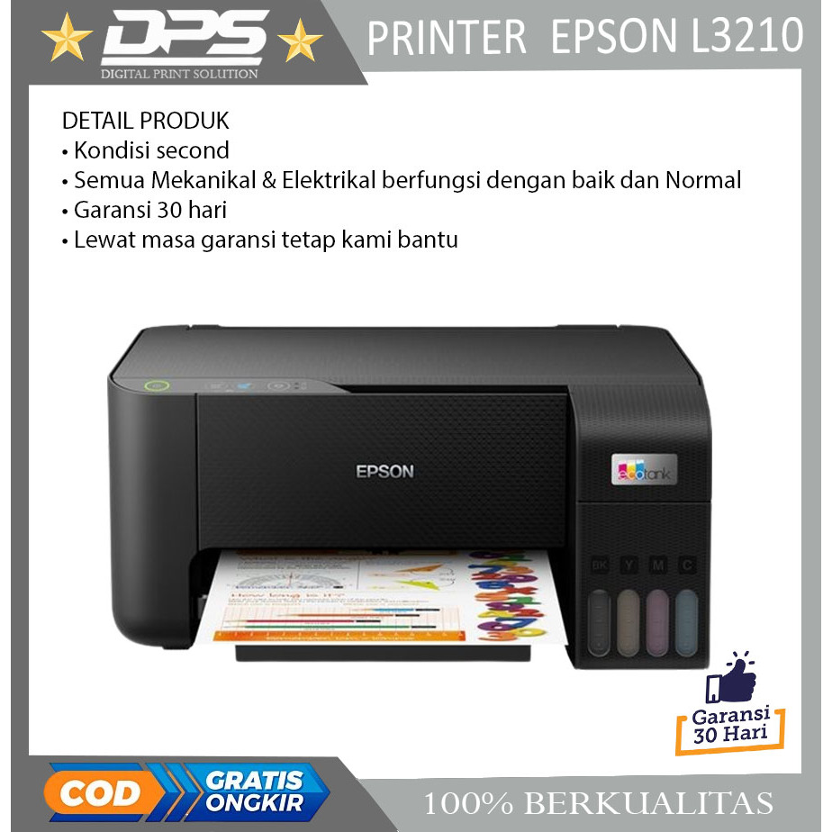 Jual Printer Epson L3210 Print Scan Copy Multifungsi sudah siap pakai ...