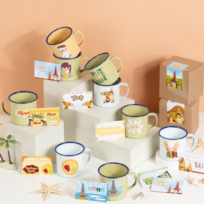 Jual Hampers Oleh Oleh Bali Parcel Mug Enamel Hari Raya Nyepi Souvenir ...