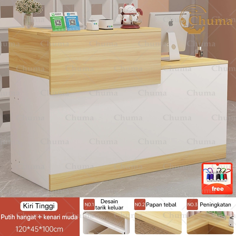 Jual ⭐3 tahun Garansi &120cm⭐Meja kasir Bar Kasir Meja Counter Meja ...