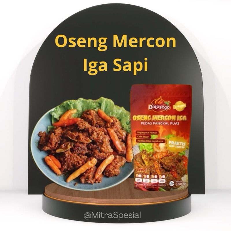 Jual Oseng Mercon Iga Sapi Bolosego Khas Jogja | Shopee Indonesia