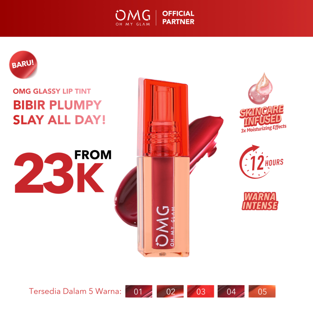 Jual Aster Kosmetik - OMG Oh My Glam Glassy Lip Tint - Lip Gloss ...