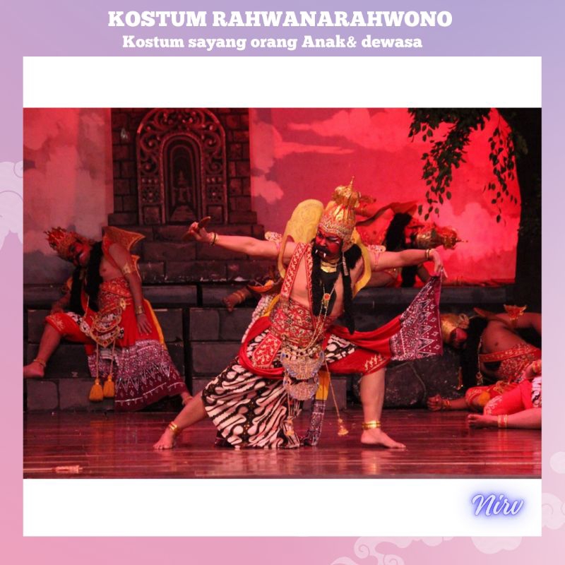 Jual kostum rahwana/kostum rahwono/set kostum wayang orang rahwono ...