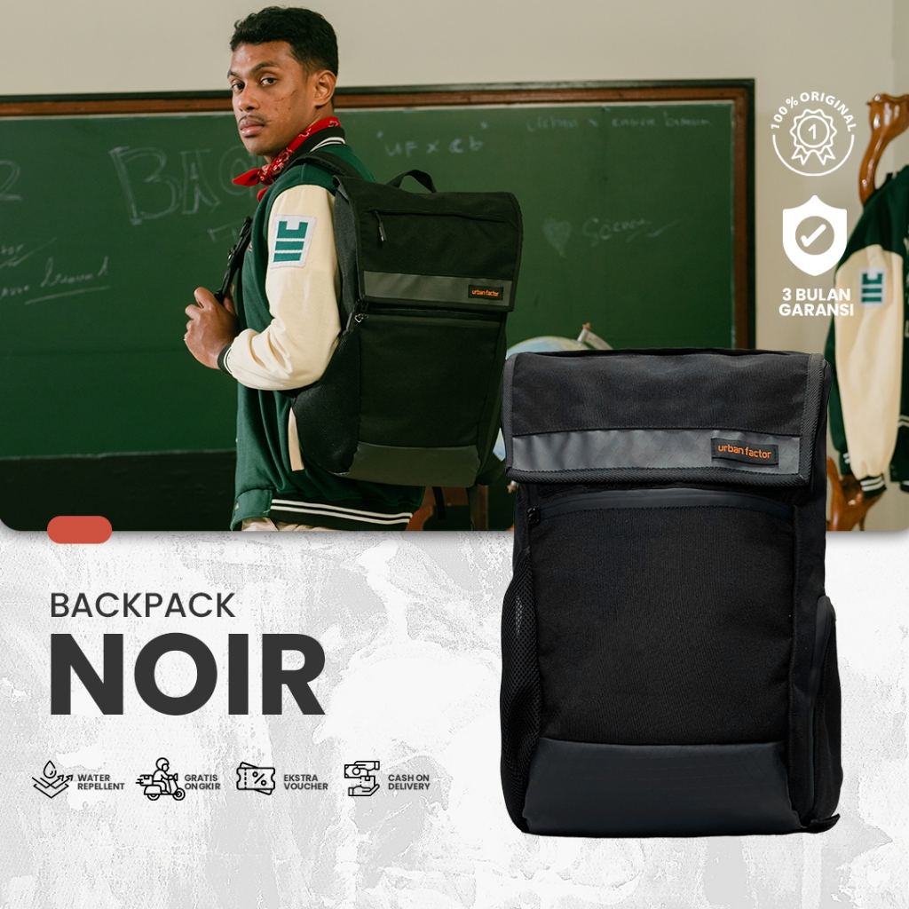 Jual Tas ransel Backpack urban factor - Noir Series| Tas laptop ...