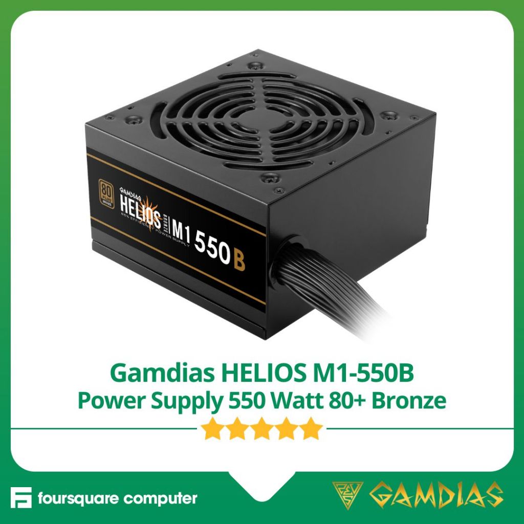 Jual Gamdias HELIOS M1-550B PSU Power Supply 550 Watt 80 Plus Bronze ...