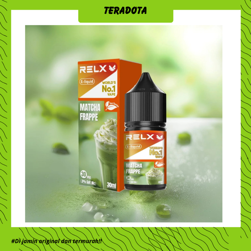 Jual RELX MATCHA FRAPPE NEW VARIANT LIQUID SALT NIC 30ML AUTHENTIC BY ...