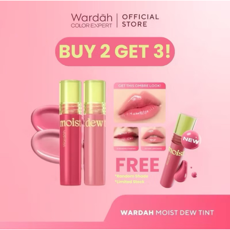 Jual [READY STOCK! NEW] WARDAH Moist Dew Tint 3 g - Liptint yang ...