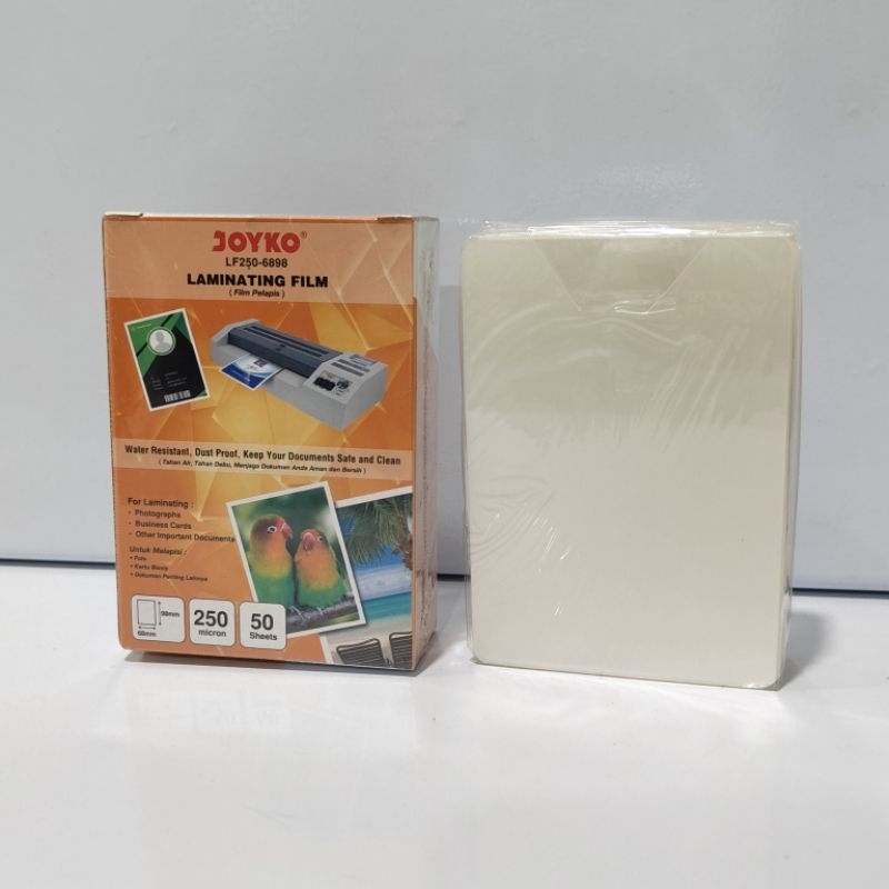 Jual 1 Pak Plastik Laminating KTP 250micron isi 50 Pcs | Shopee Indonesia