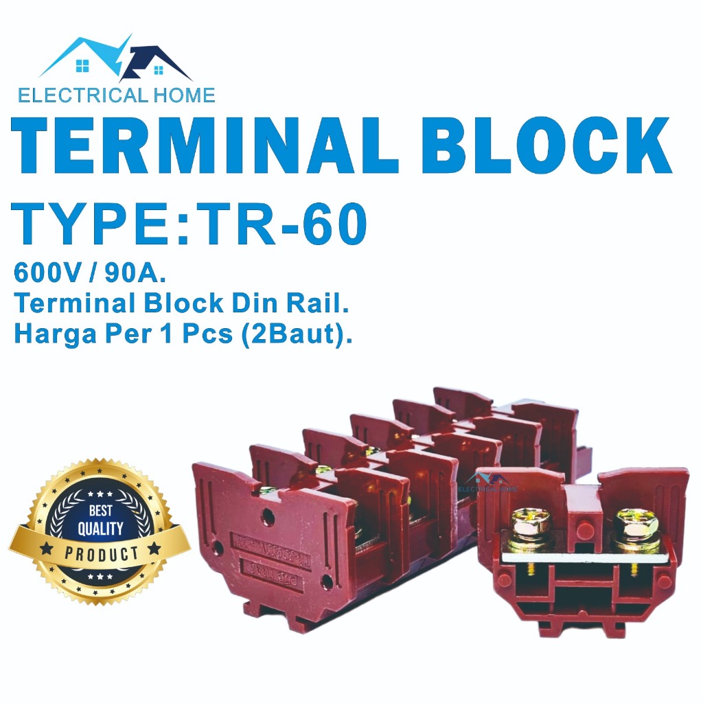 Jual TERMINAL BLOCK TR-60 DIN RAIL. | Shopee Indonesia
