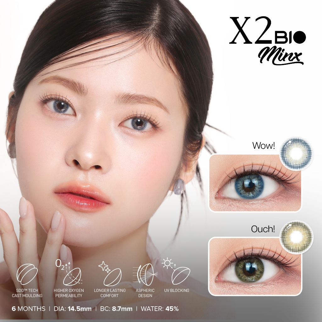 Jual X2 Softlens X2 Bio Mix Wow | Ouch | Soflens Korea | Soflens Normal ...