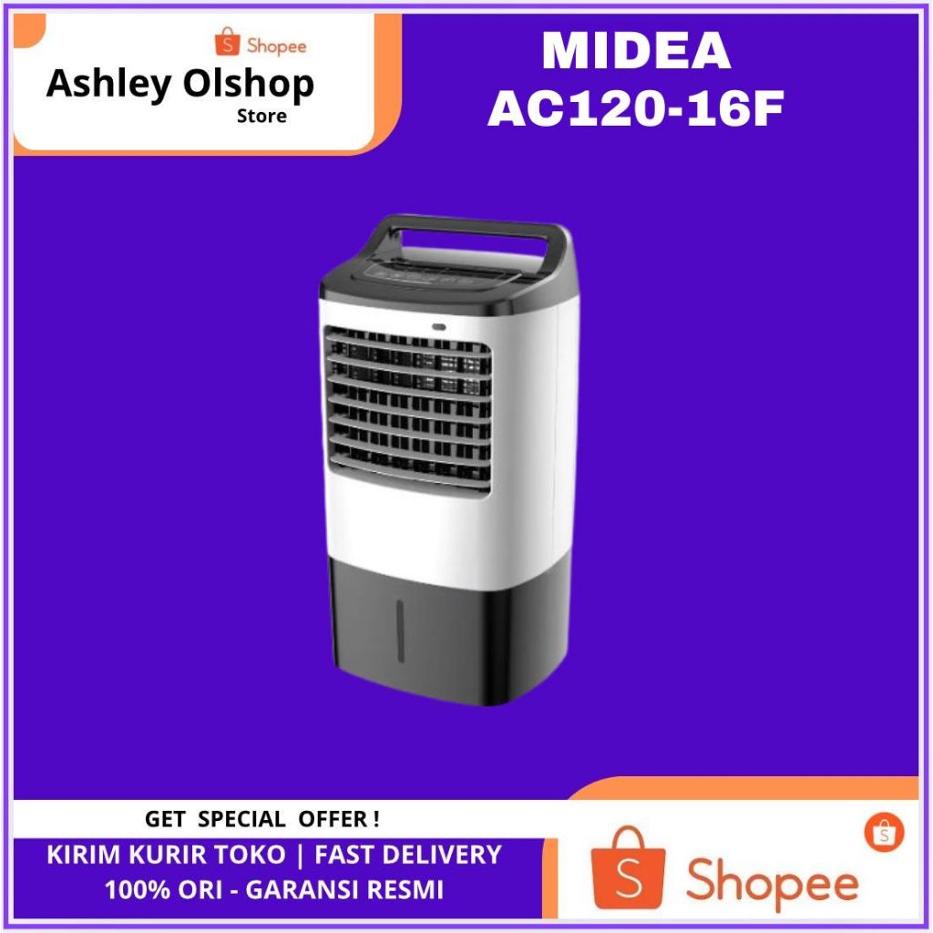 Jual MIDEA Aircooler AC120-16 Kapasitas 10 L Air Cooler AC120F [ORI ...