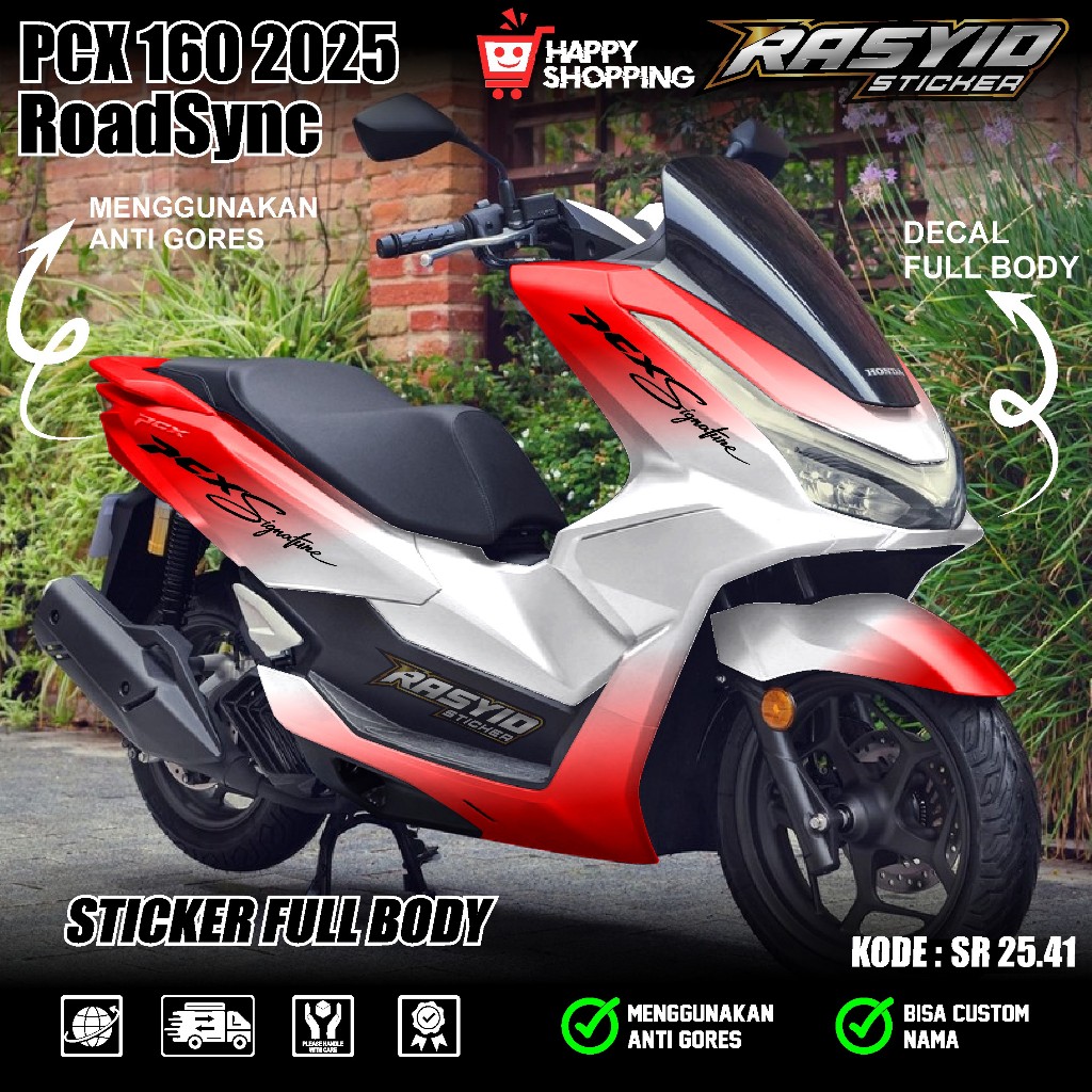 Jual COD Sticker Decal Full Body Honda PCX 160 RoadSync 2025 Decal ...