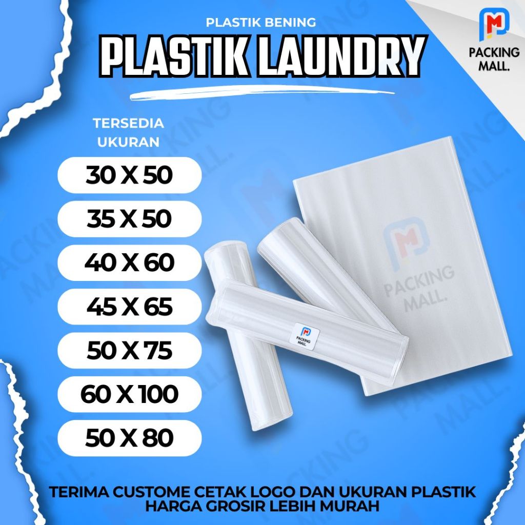 Jual Plastik Laundry termurah / Plastik Laundry Isi 1 kg / Plastik ...