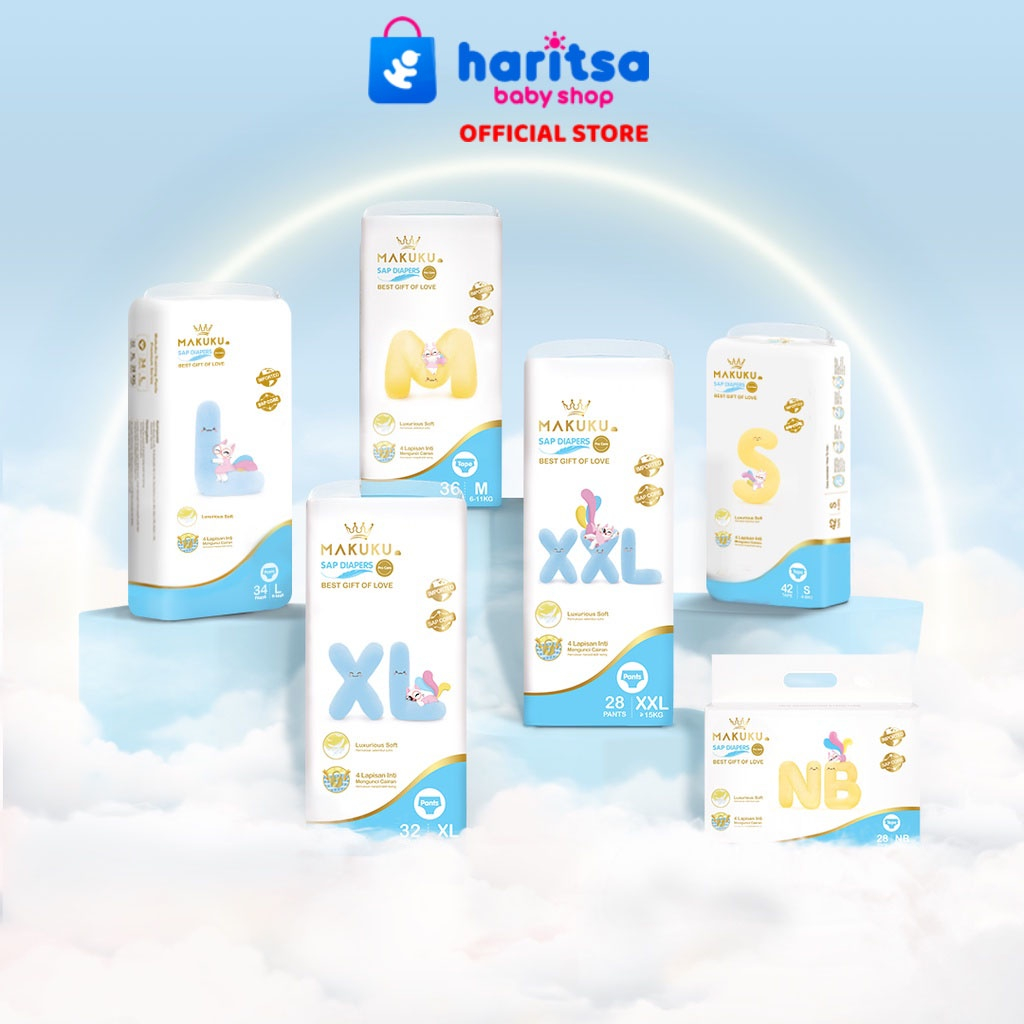 Jual Makuku Sap Diapers Premium ProCare Tape - Popok Perekat Anak Bayi ...