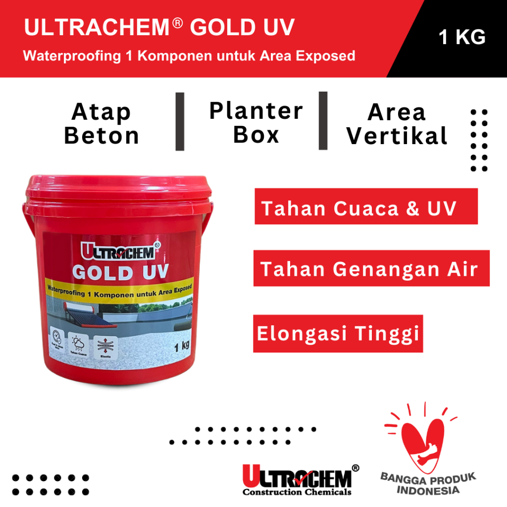 Jual ULTRACHEM GOLD UV WATERPROOFING 1 KOMPONEN - 1 KG & 4 KG | Shopee ...