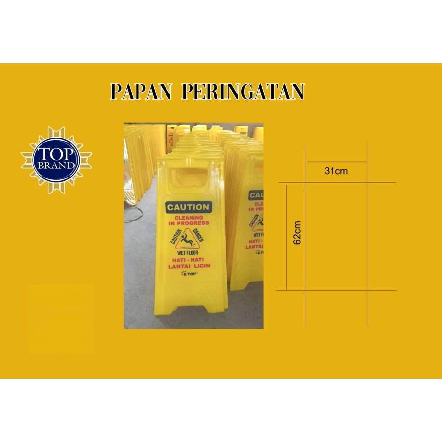 Jual Papan tanda peringatan lantai licin (hati-hati lantai licin ...