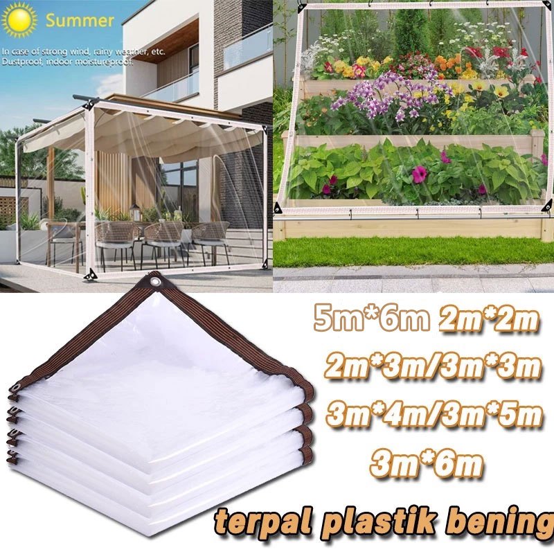 Jual Tahan air 99% Terpal Plastik Bening /Plastik UV Green House ...
