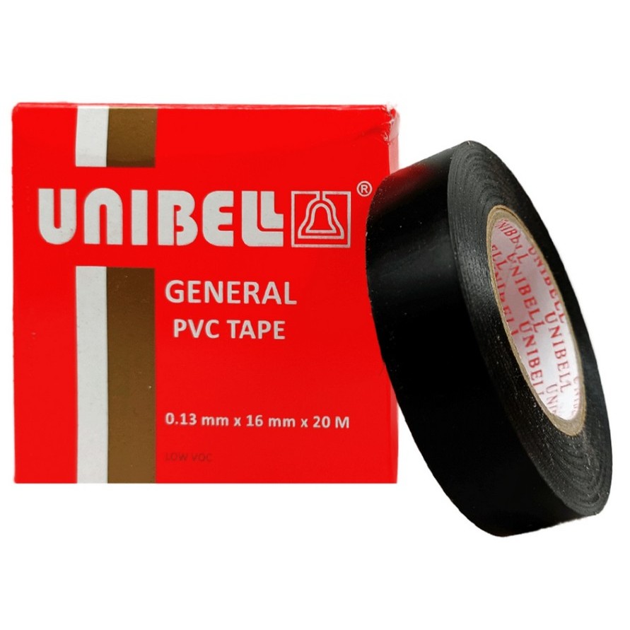 Jual UNIBELL General Isolasi Listrik Besar 0,13mm x 16mm x 20M Electrical Tape Unibel | Shopee ...