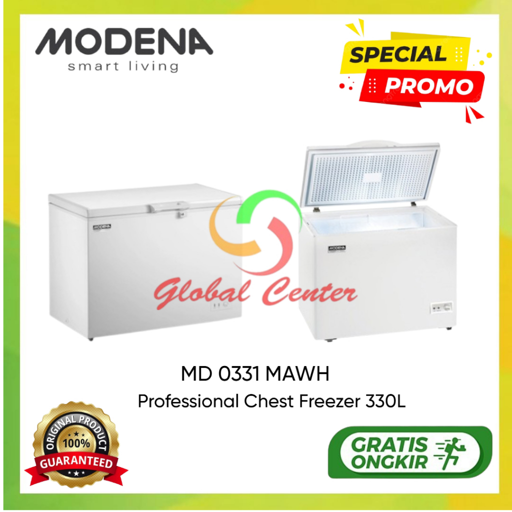 Jual Modena MD 0331 MAWH Chest Freezer 330L Garansi Resmi | Shopee ...