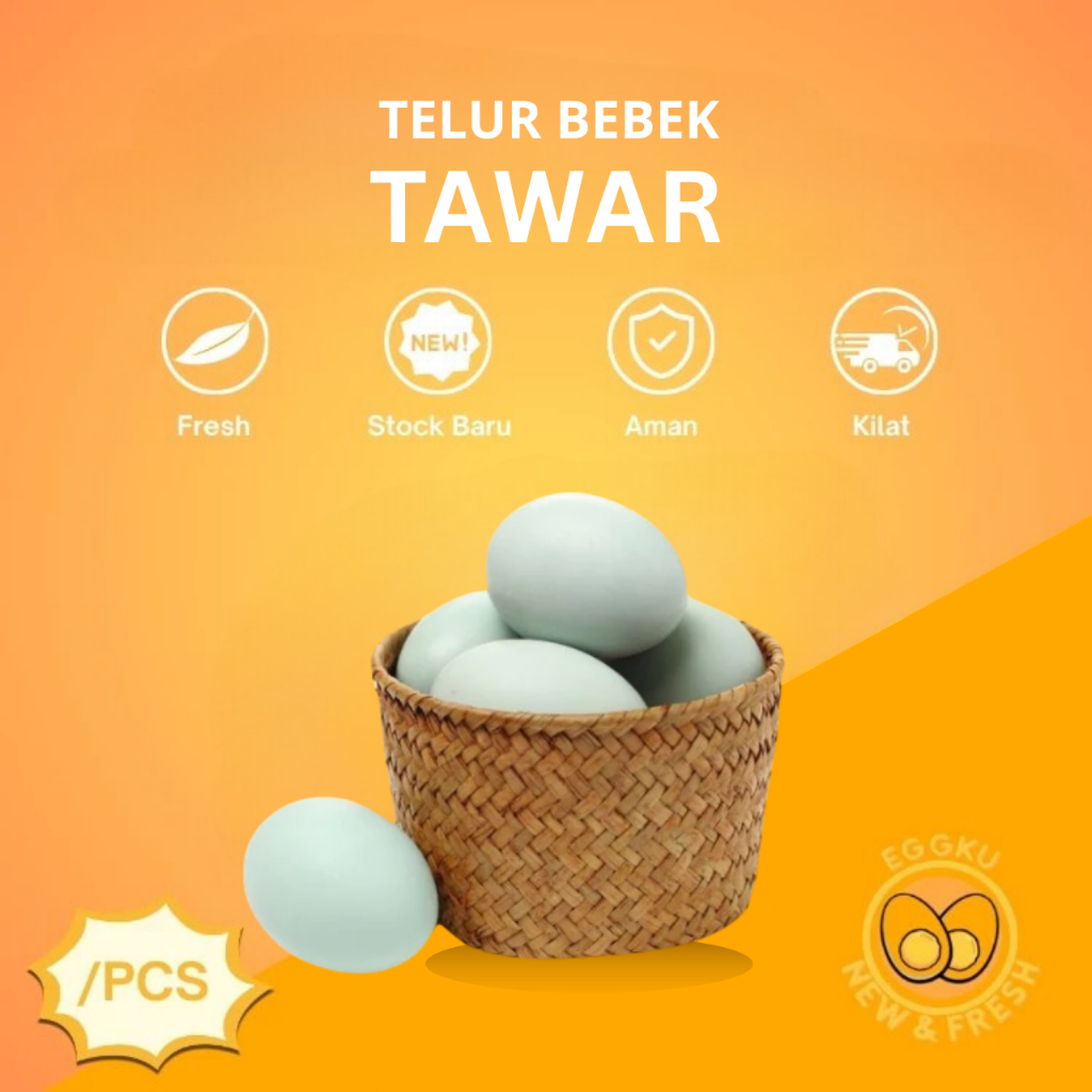 Jual Telur Bebek Tawar Mentah (/Butir) | Shopee Indonesia