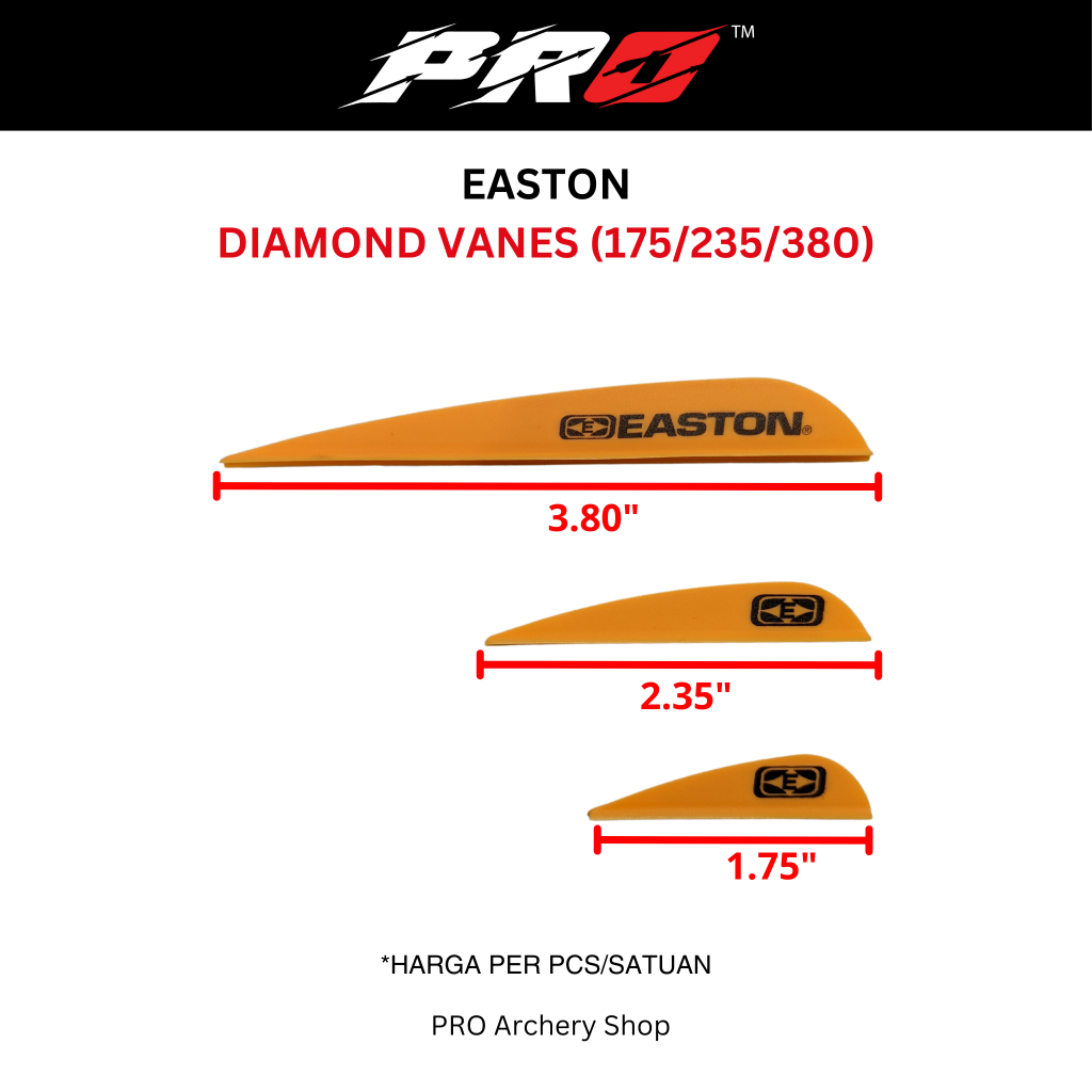 Jual VANES EASTON DIAMOND 175 235 380 / VANES ARROW VANES EASTON 175 ...