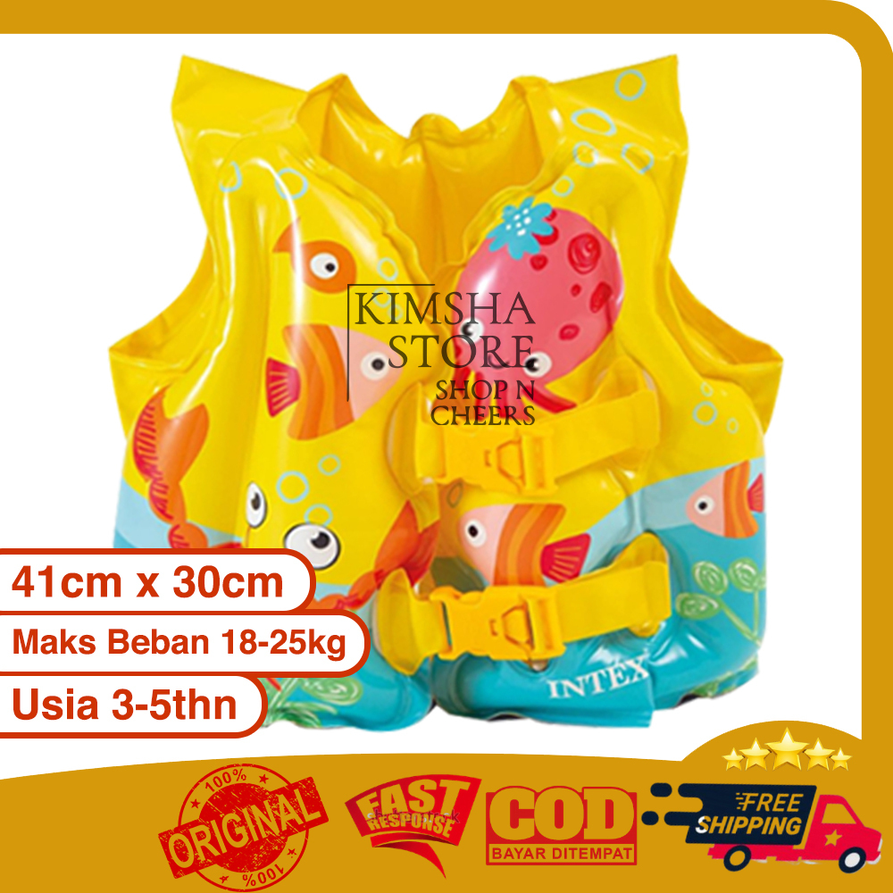 Jual Intex Tropical Buddies Swim Vest Jacket Swimming Alat Olahraga ...