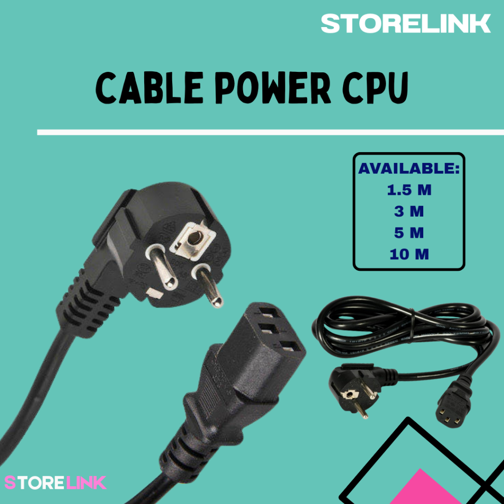 Jual Kabel Power PC 1.5 meter / Kabel Power Monitor / Kabel Komputer ...