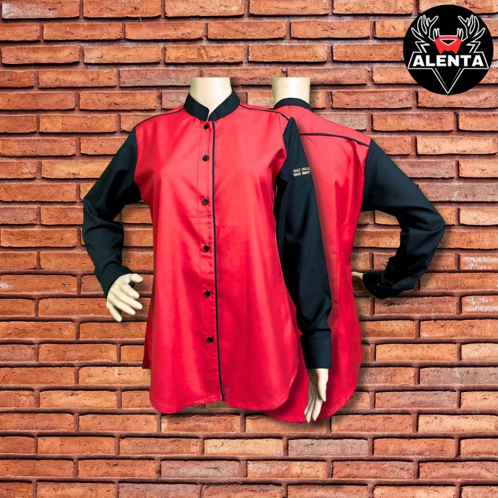 Jual KEMEJA PERUSAHAAN BAHAN PREMIUM / KEMEJA MUSLIMAH KERJA / BLOUSE ...