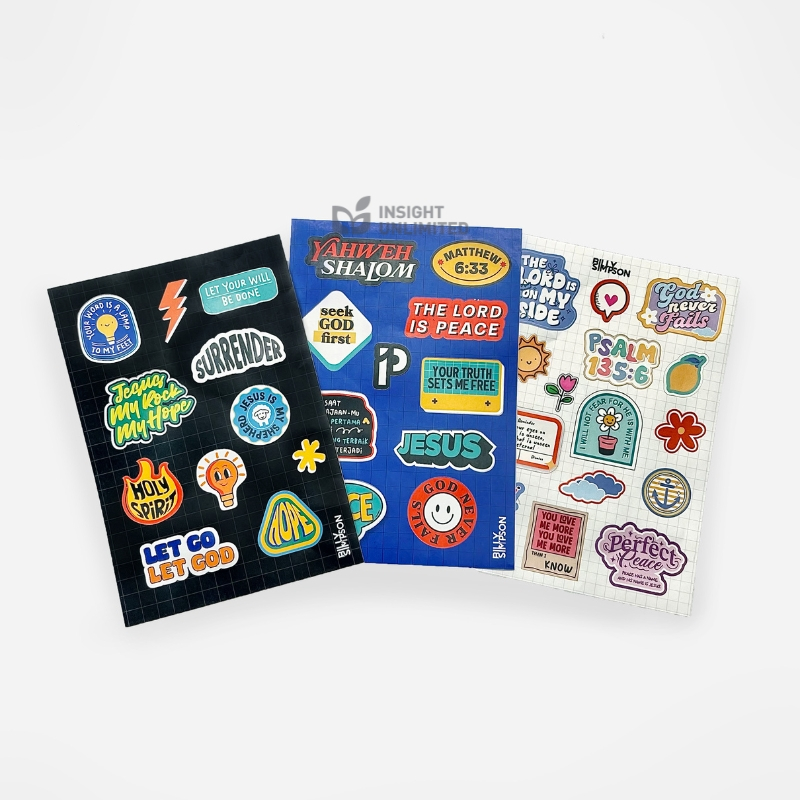 Jual Stiker Waterproof Vinyl Bible Verse Stickers Billy Simpson ...