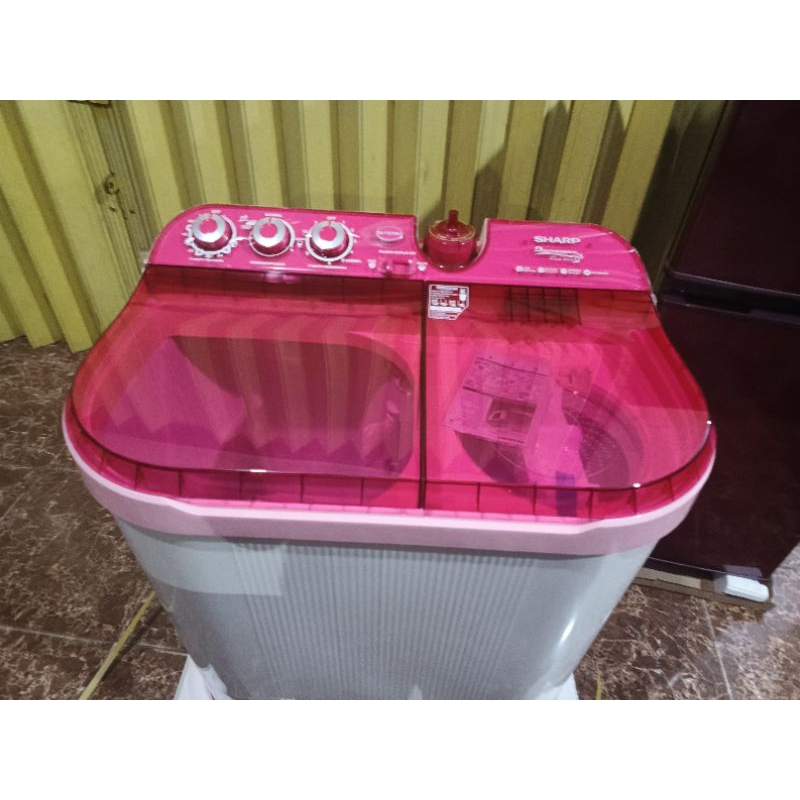 Jual mesin cuci sharp 12kg mesin cuci 2 tabung type T1270SJ | Shopee ...