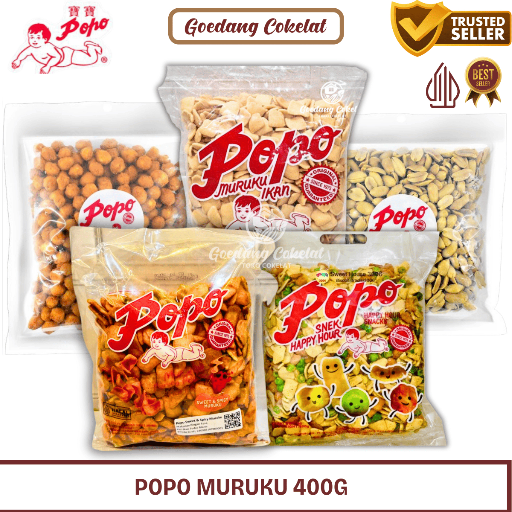 Jual POPO MURUKU SNEK HAPPY HOUR SWEET & SPICY SNAKS / POPO MURUKU IKAN ...