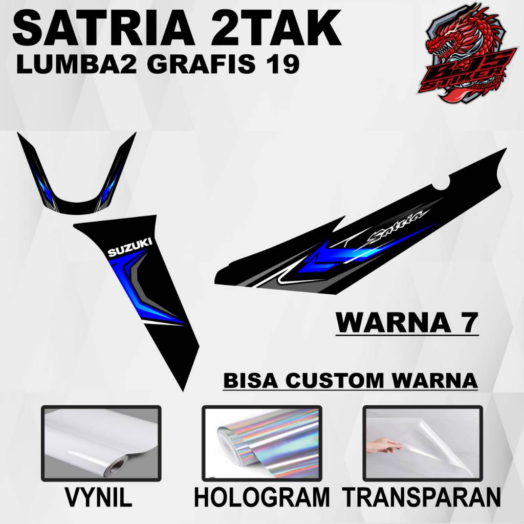 Jual Stiker Satria 2tak Stiker Satria Lumba / Striping Satria 2tak ...