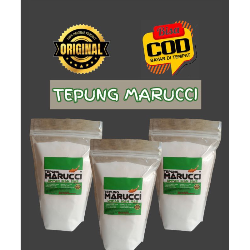 Jual Tepung maruci Original 500gr cocok untuk ikan mas galapung/lomba ...