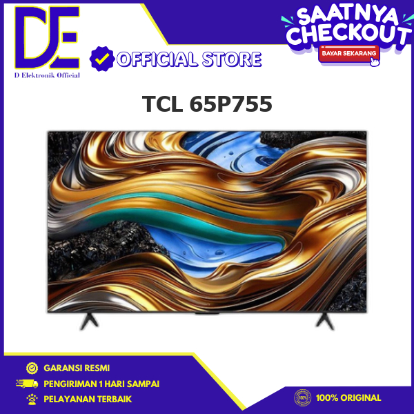 Jual TCL 65P755 Google Smart TV 65 Inch HD10+ 4K UHD Dolby Atmos Vision ...