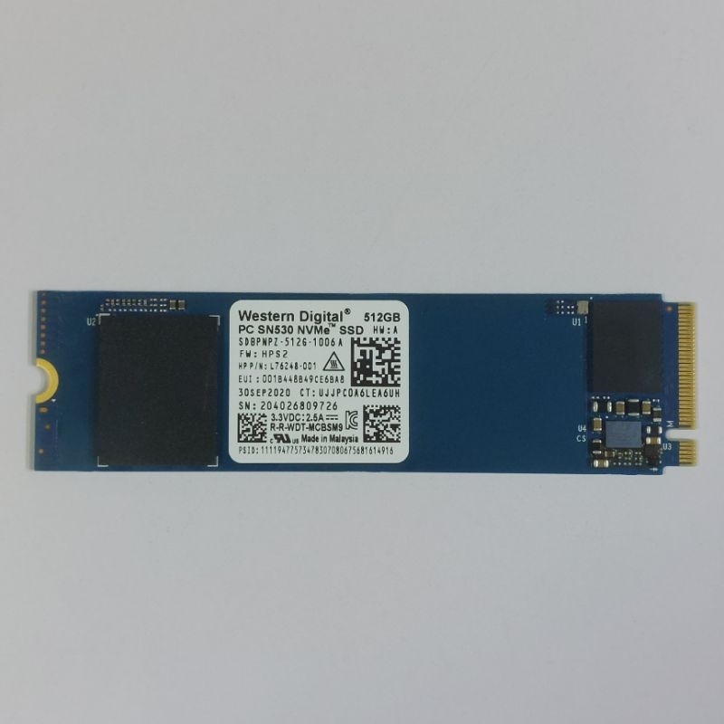 Jual SSD M.2 NVME 512 GB WD WESTERN DIGITAL PC SN530 ( 2280 ) Gen3 x4 Sentinel 99% | Shopee ...