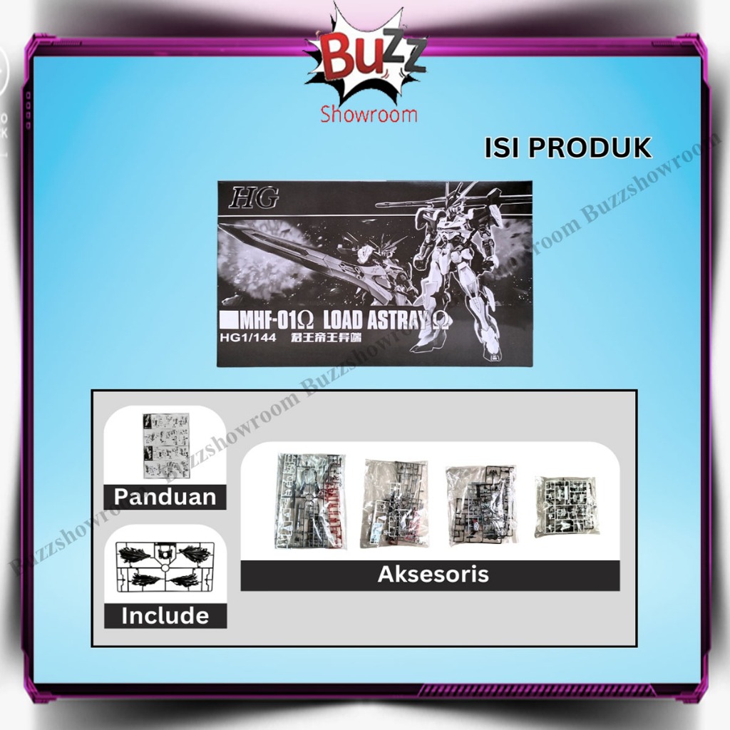 Jual Load Astray Omega Cloak HG 1/144 Deformation Figure Mainan Robot ...