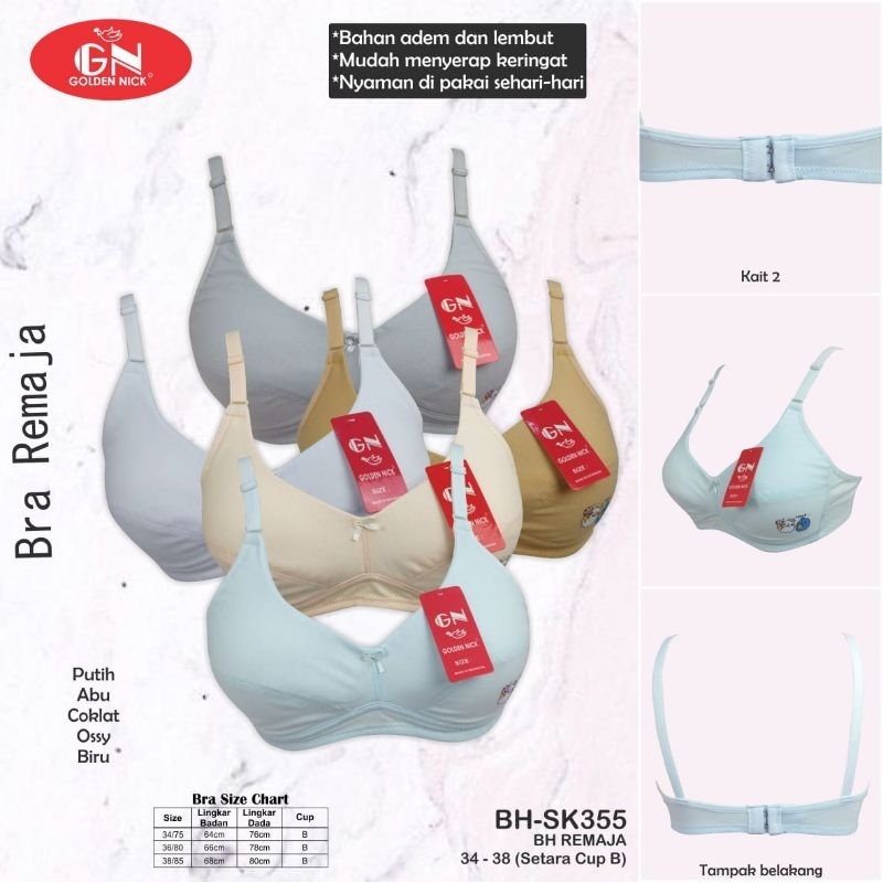 Jual Golden Nick miniset bra kode BH SK 355 step 3 (34-38) bh remaja ...